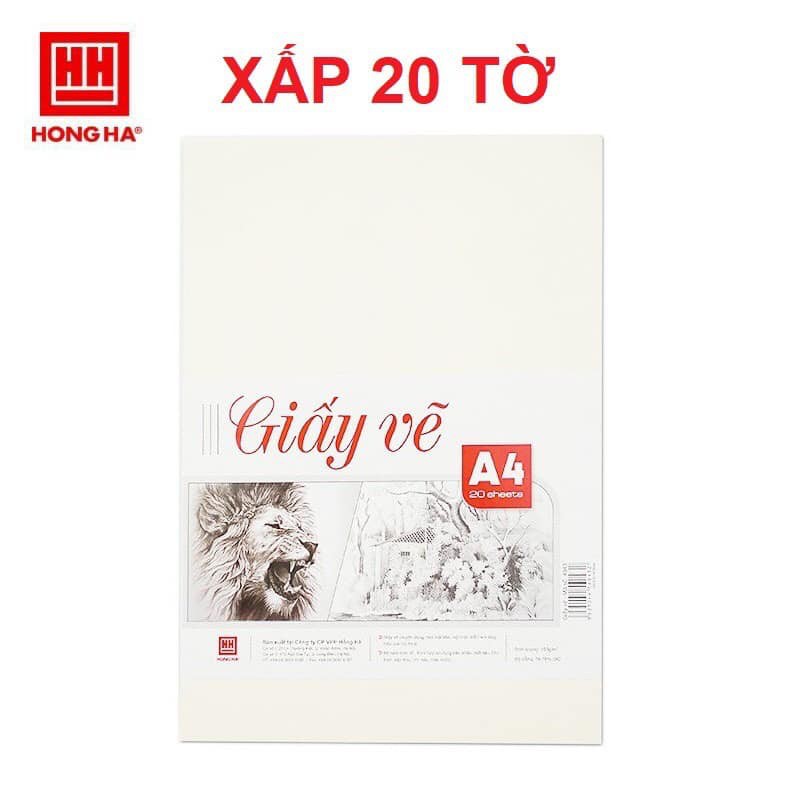 Tập 20 tờ giấy sần, giấy vẽ a3, a4 Hồng Hà | Shopee Việt Nam