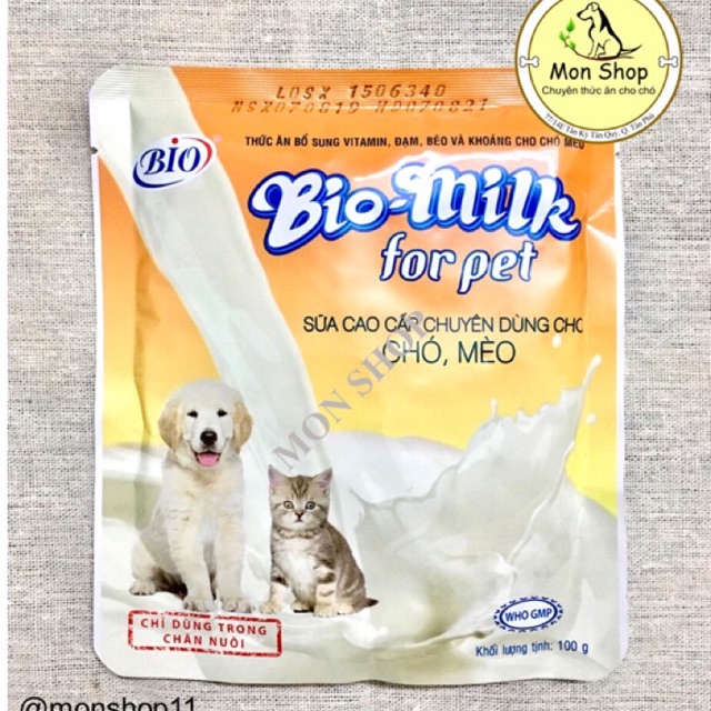 🍼 SỮA BỘT CHO CHÓ MÈO BIO-MILK 🐶🐱 | Shopee Việt Nam