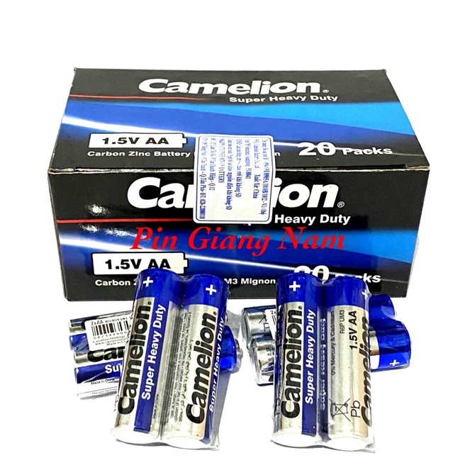 Pin AA Camelion R6P-SP2B Extra Heavy Duty Hàng Chính Hãng Hộp 40 Viên ...