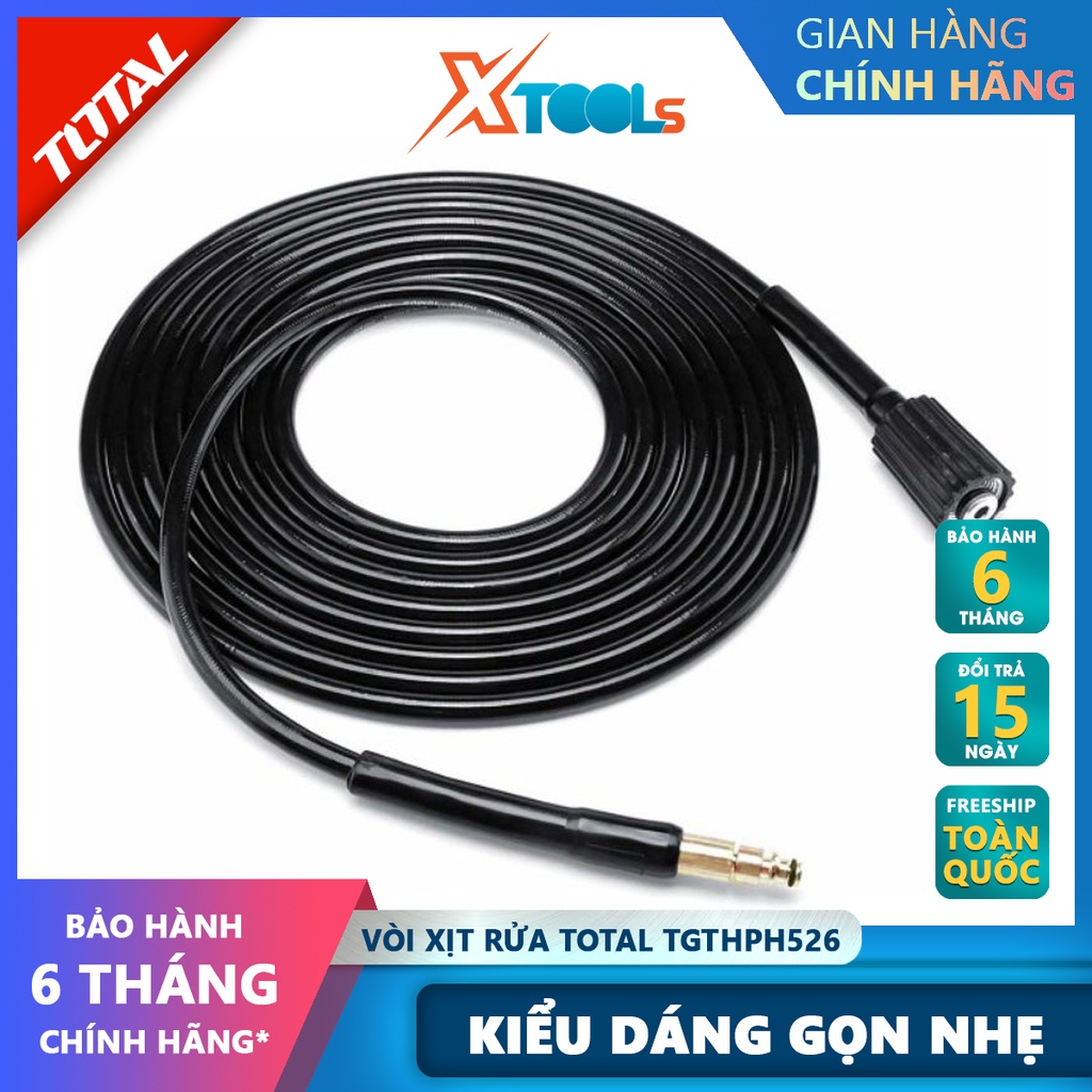 Dây xịt rửa áp suất cao TOTAL TGTHPH526 ống dẫn nước cao áp Chiều dài 5 ...