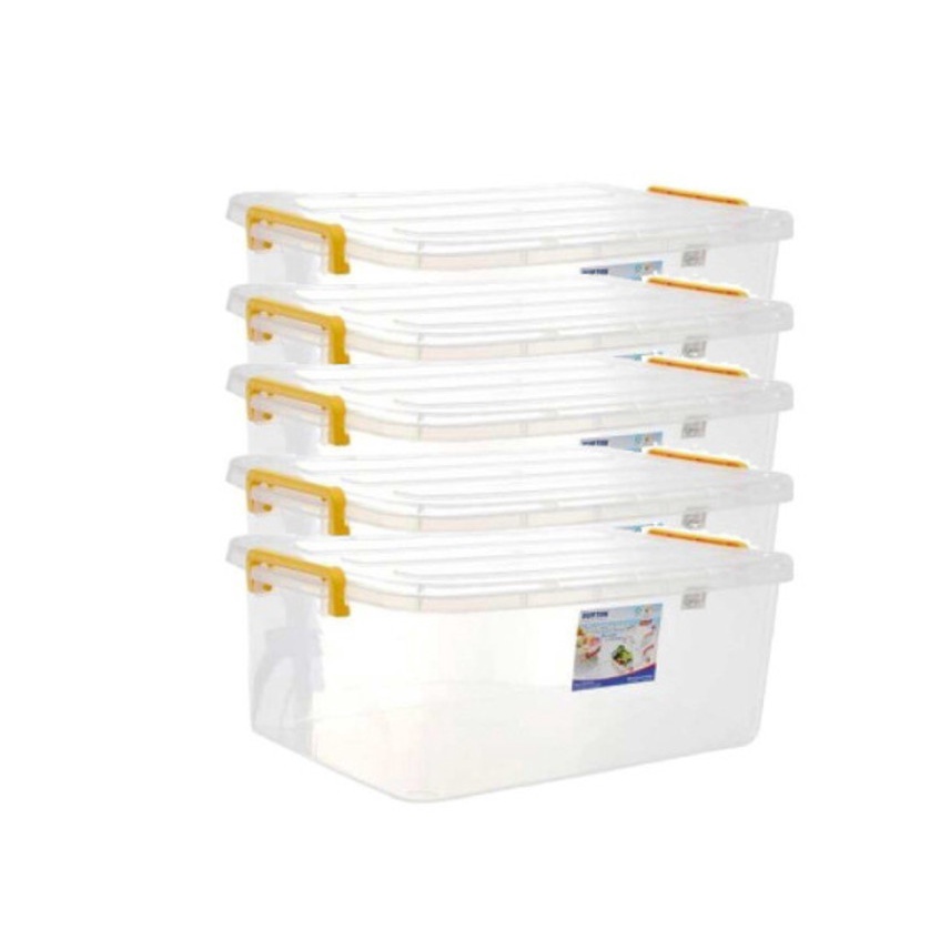 Thùng nhựa Duy Tân nhựa trong 45L - NO.0997, có nắp đậy, có khóa nắp, nhựa PP siêu bền đẹp, hàng ...