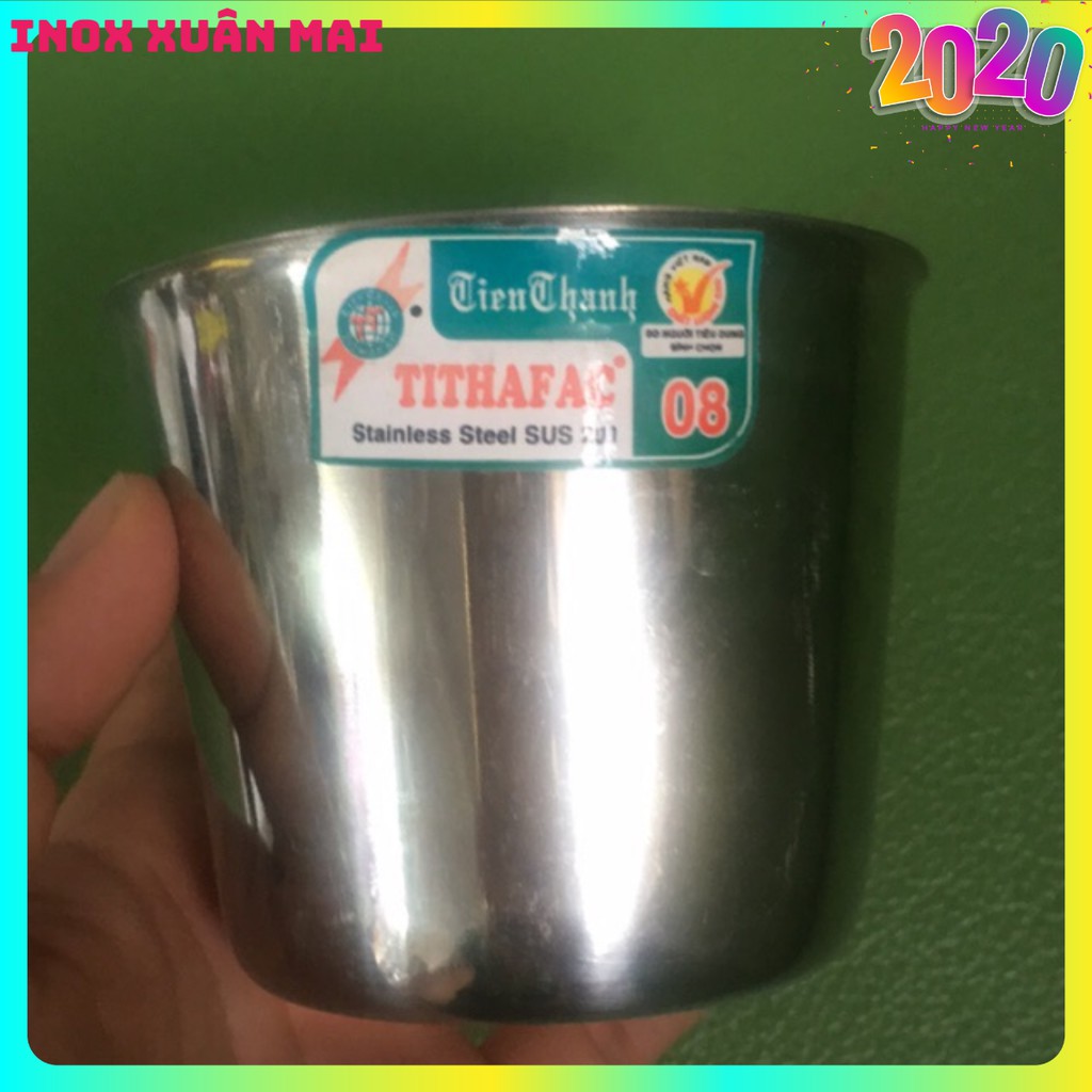 Ly đá inox TITHAFAC size số 8 và số 9 combo 5 cái | Shopee Việt Nam