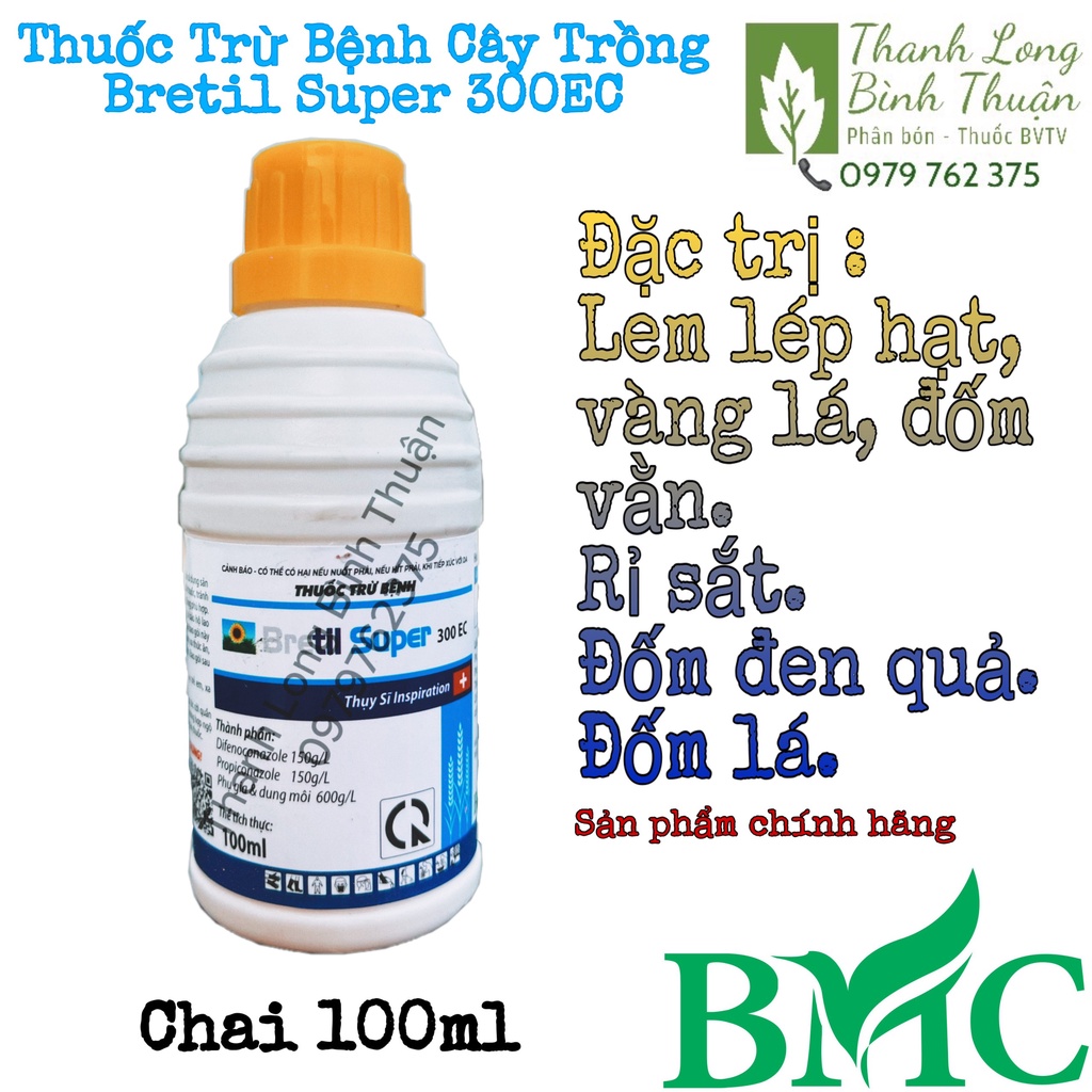 Thuốc Trừ Bệnh Cây Bretil Super 300EC - Trừ Đốm Lá, Rỉ Sắt, Đốm Hồng ...