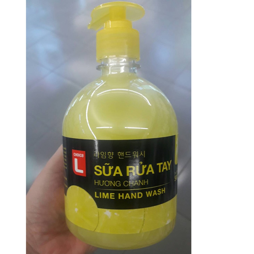 Chính hãng- Nước rửa tay Lotte Choice L hương chanh 500ML | Shopee Việt Nam