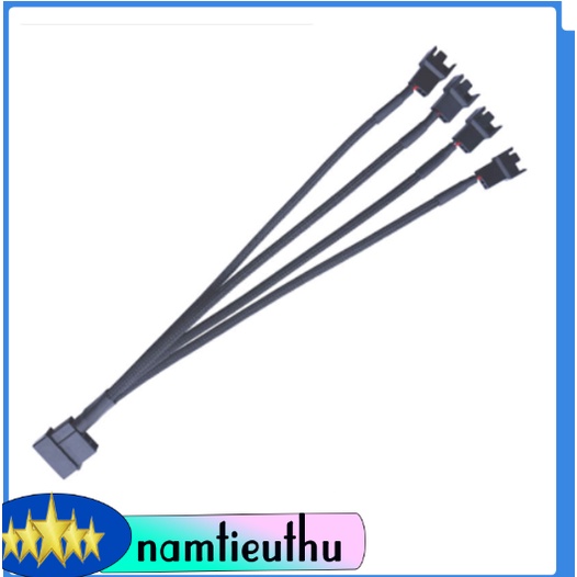 Giắc chia 4 fan từ Molex 4Pin ATA | Dây nguồn quạt tiện lợi cho case PC ...