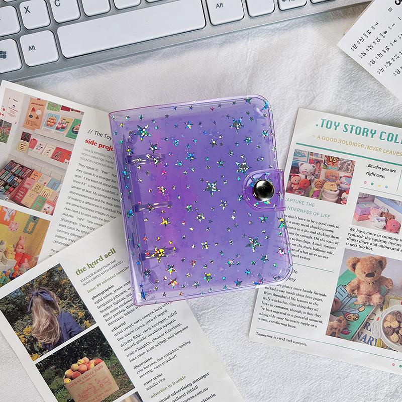 Binder mini bìa nhựa cứng có sẵn 20 sheet đựng 40 photocard, thẻ bo góc ...