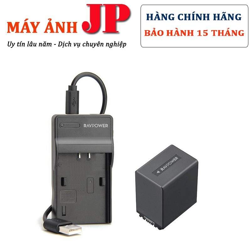 Bộ Pin + Sạc RAVPower Sony NP-FV100 Cho Sony Series NEX, HXR, DEV, HDR, DCR, FDR (Hàng Chính ...