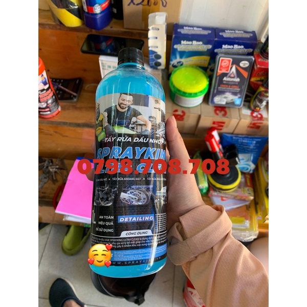 Tẩy rửa dầu nhớt Spary king 1l | Shopee Việt Nam
