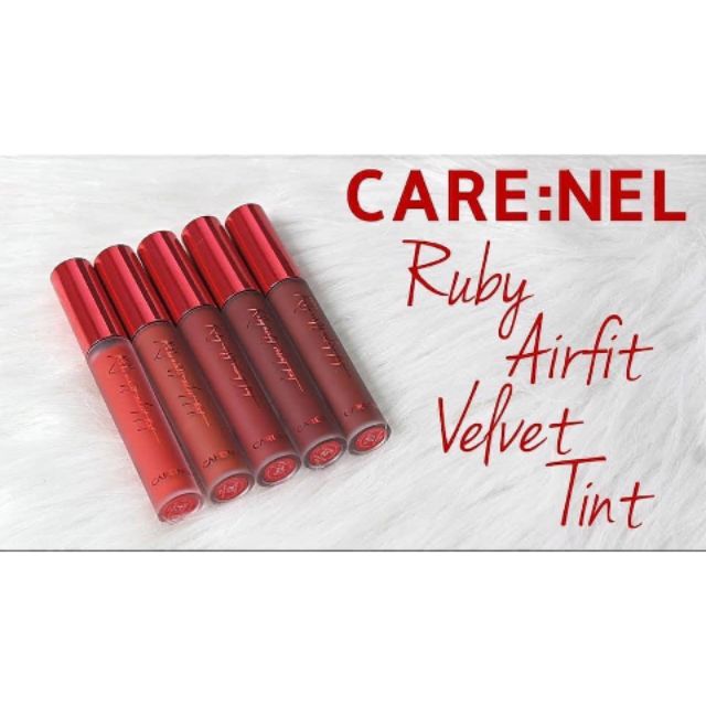 Son kem lỳ Carenel Ruby Airfit velvet tint | Shopee Việt Nam