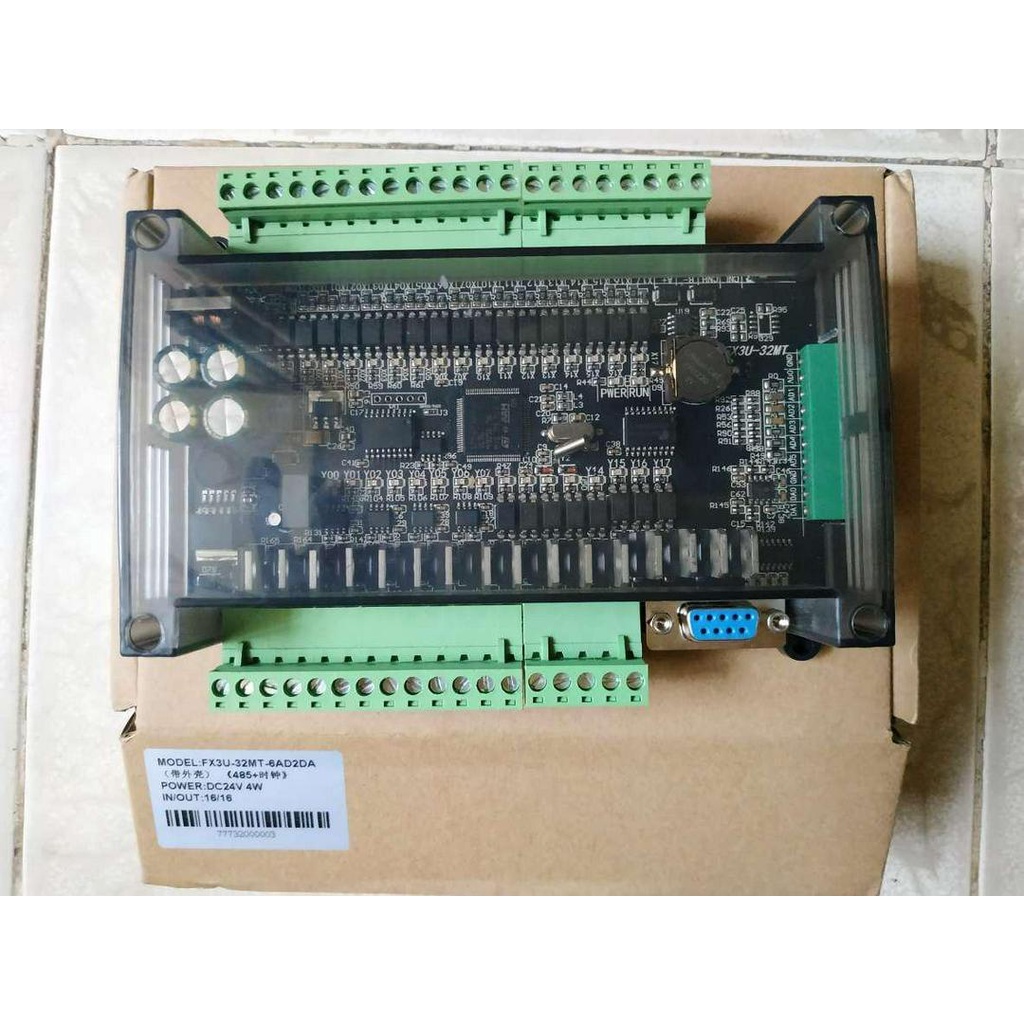 Board PLC Mitsubishi FX3U-32MT-6AD-2DA Bộ điều khiển lập trình PLC ...