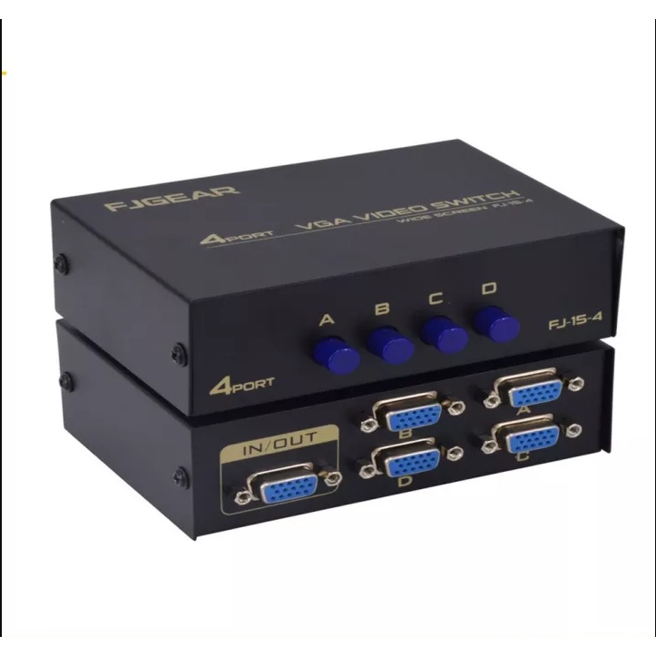 Bộ Chia VGA 1 Ra 2 1 Ra 4 Chia 1 CPU Ra Nhiều Màn Hình Bộ Gộp VGA 4 vào 1 Bảo Hành 06 Tháng ...