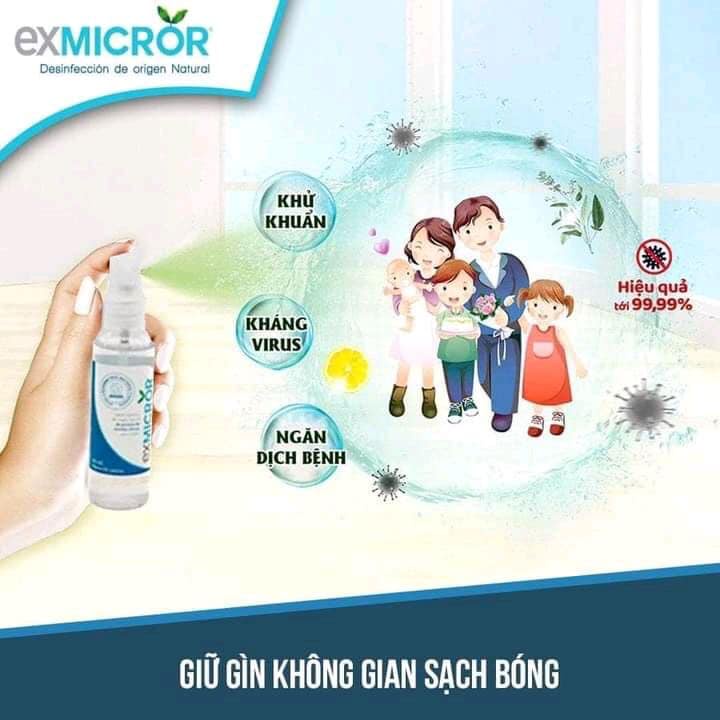 Dung dịch sát khuẩn 120ml Exmicror Plus ® | Shopee Việt Nam