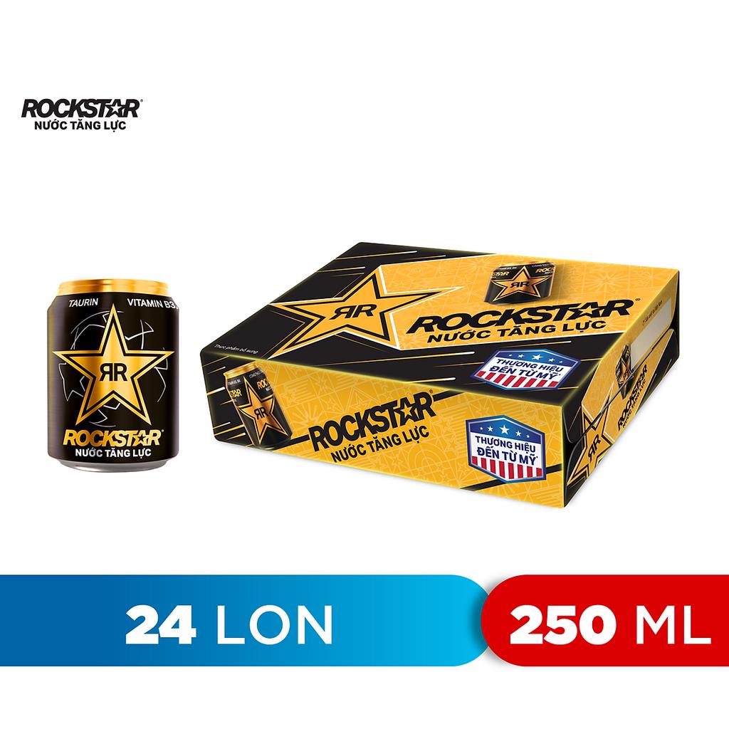 Thùng 24 Lon Nước Tăng Lực Rockstar (250ml/ lon) | Shopee Việt Nam