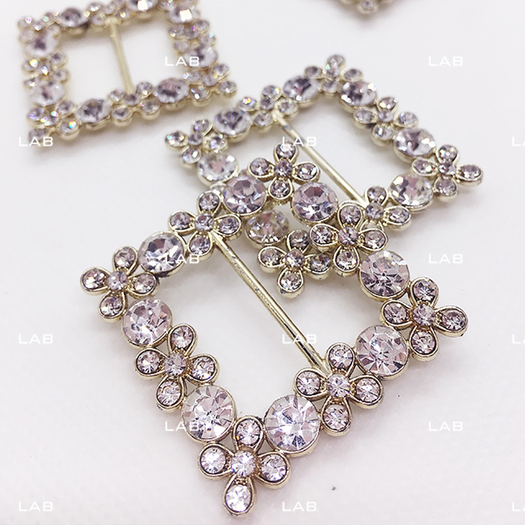 Mặt dây lưng vuông pha lê 40x40mm (chiếc) #0202 | Shopee Việt Nam