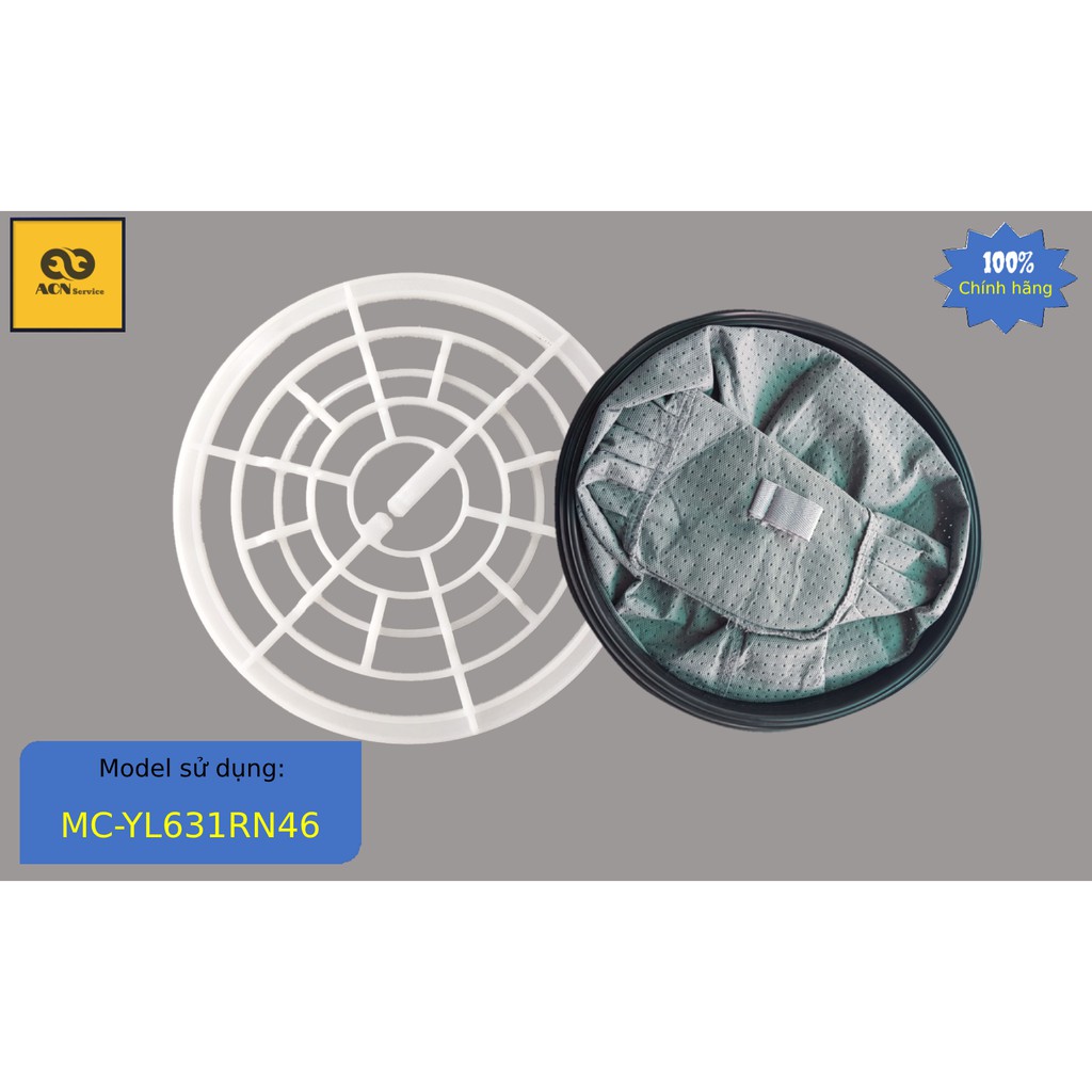 Túi vải lọc bụi + khung nhựa máy hút bụi Panasonic - MC-YL635 ...
