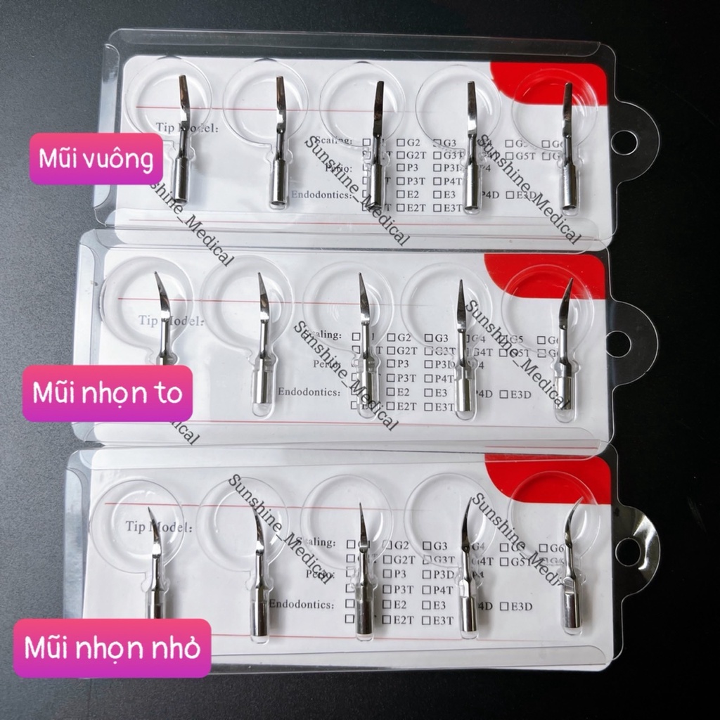 Mũi lấy cao răng , Mũi cạo Vôi răng , máy Woodpecker Và DTE ( nhiều ...