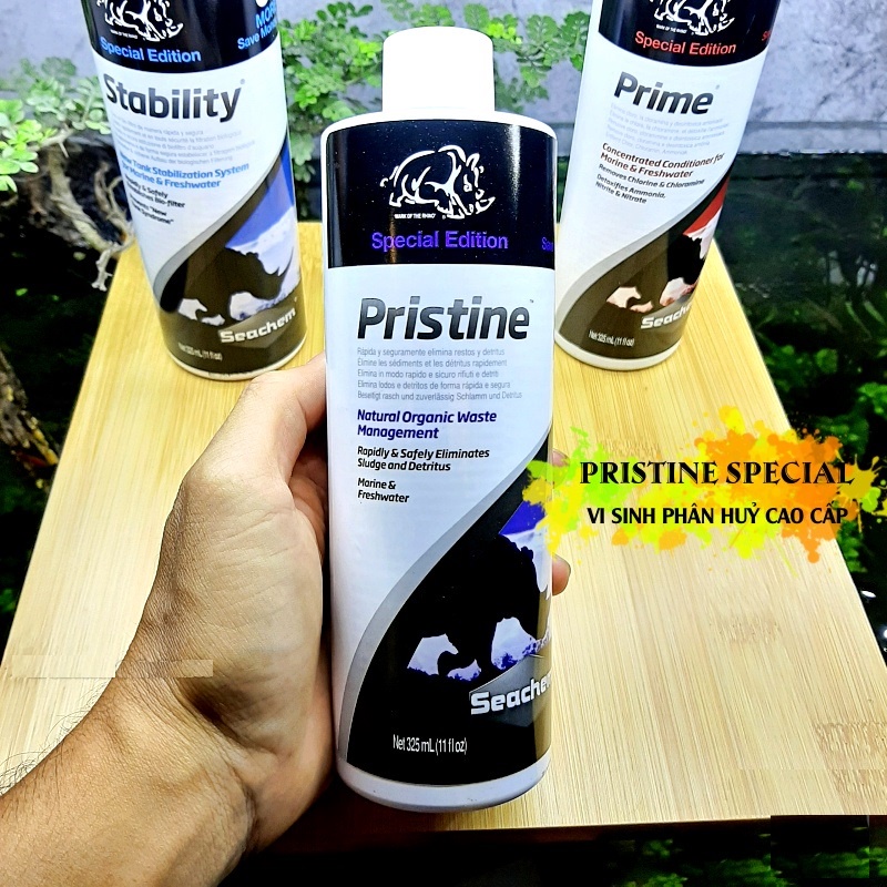 Stability-Prime-Pristine (Bản đặc biệt thêm 30%) - Vi sinh Seachem -Xử lý nước-phân hủy mùn bã ...