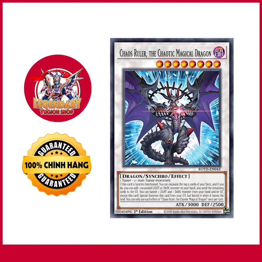 [Thẻ Bài Yugioh Chính Hãng] Chaos Ruler, the Chaotic Magical Dragon | Shopee Việt Nam
