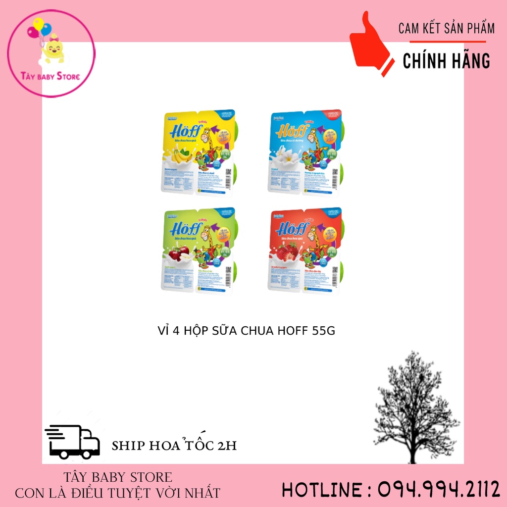 VỈ 4 HỘP SỮA CHUA 55g | Shopee Việt Nam