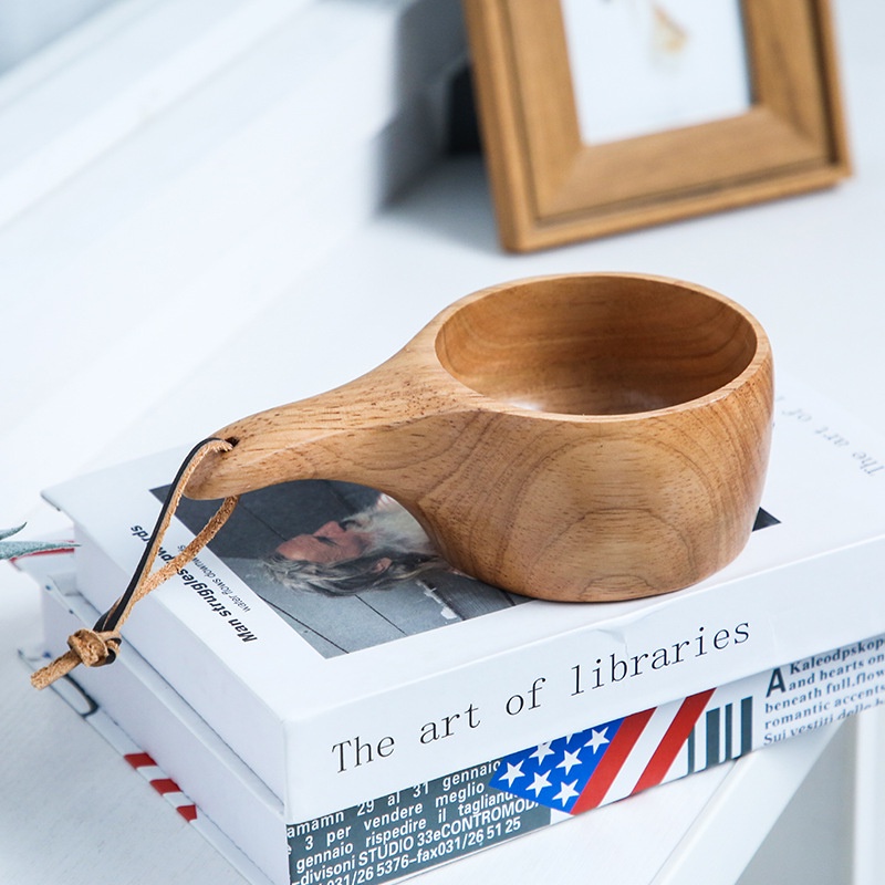 Cốc gỗ ly gỗ Kuksa phong cách Bắc Âu. | Shopee Việt Nam