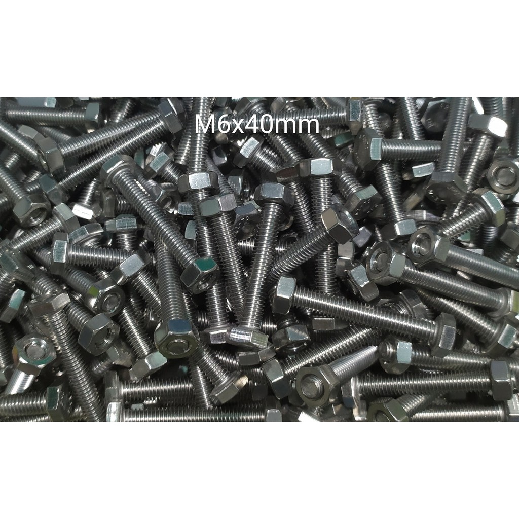 M6x10 , M6x15 , M6x20 , M6x30 , M6x40 INOX 304 COMBO 50 Bộ Bulong ...