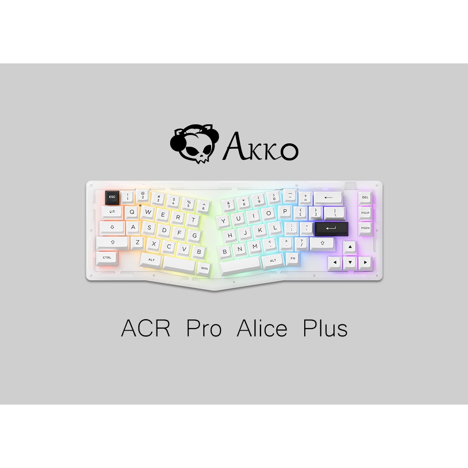 Bàn phím AKKO ACR Pro Alice Plus WHITE (RGB / Hotswap / AKKO CS Crystal ...