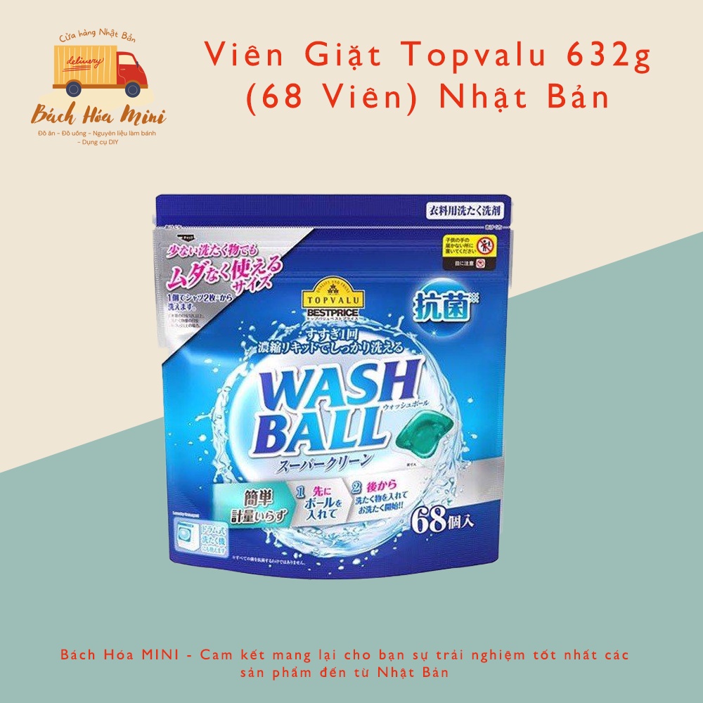 Viên Giặt Topvalu 68 Viên 632g - Nhật Bản | Shopee Việt Nam