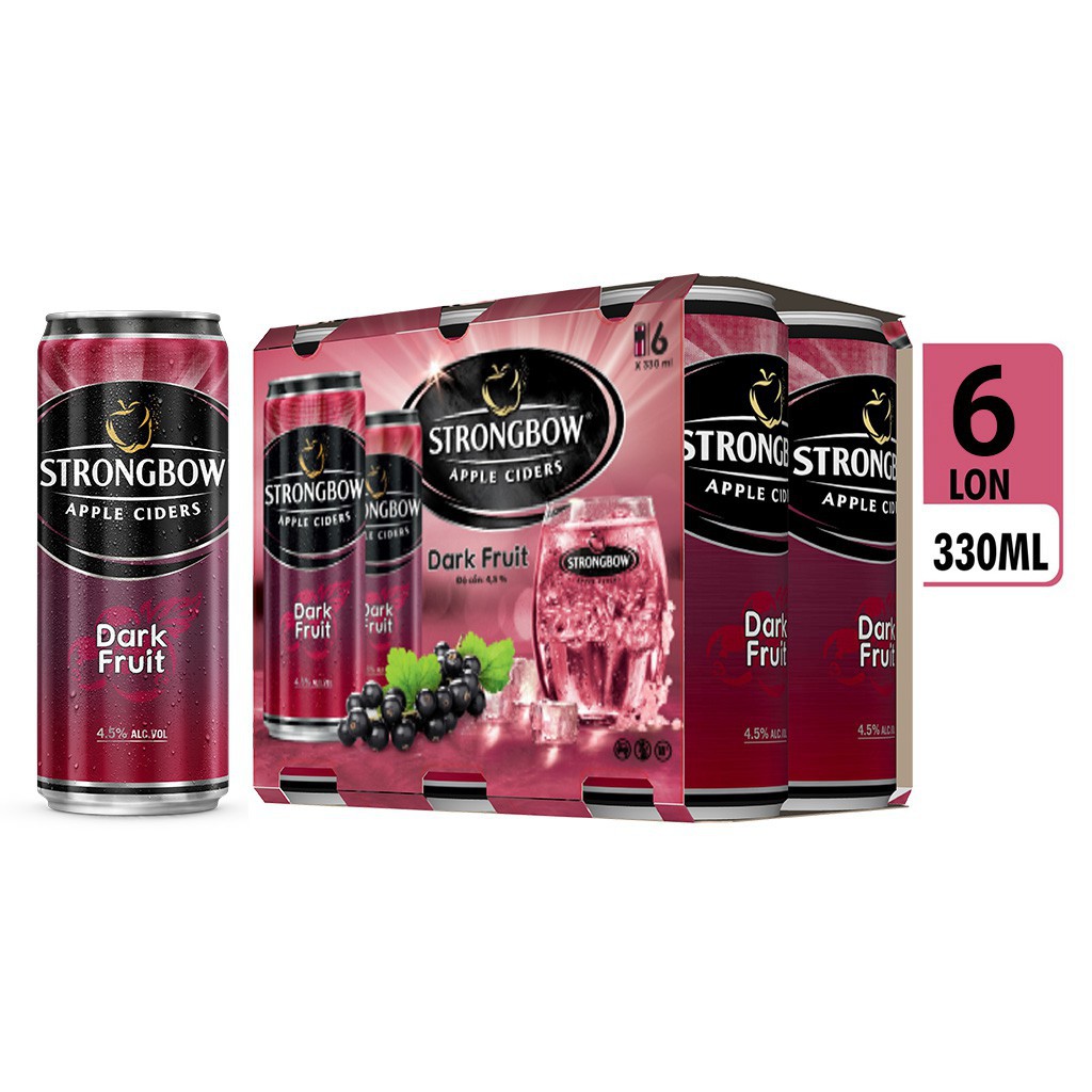 Nước trái cây lên men Strongbow cider lốc 6 lon 330ml | Shopee Việt Nam