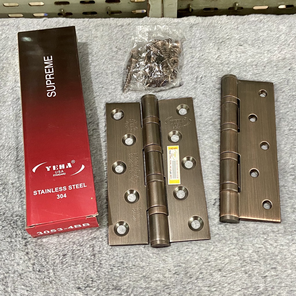 [Hỏa Tốc HCM] Bản lề lá YEHA 5X3X3 SS - 1T3 dầy 3ly 8238 inox 304 ...
