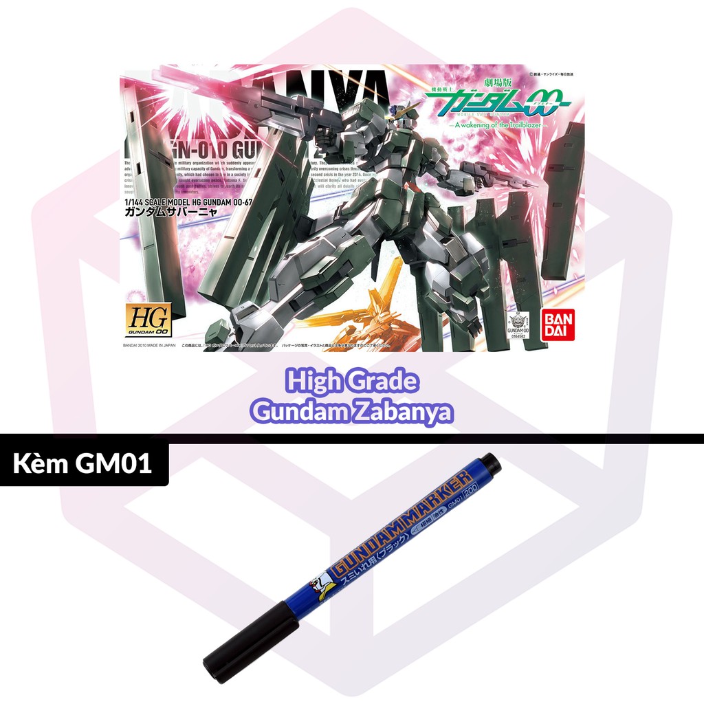 Mô Hình Gundam Bandai HG 067 Gundam Zabanya 1/144 Gundam 00 [GDB] [BHG] | Shopee Việt Nam