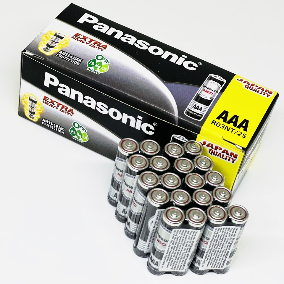 Hộp 60 Pin AAA Panasonic 1,5V Đũa Đen NEO R03NT-2S Chính Hãng | Shopee Việt Nam