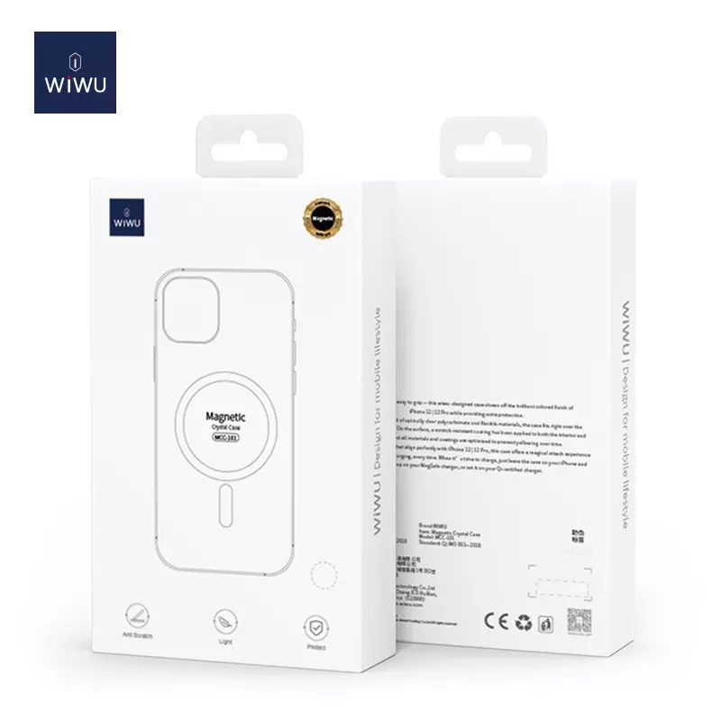 Ốp lưng nam châm MAGSAFE trong suốt chống sốc chính hãng WiWU Magnetic Phone Case cho iPhonw 12 ...