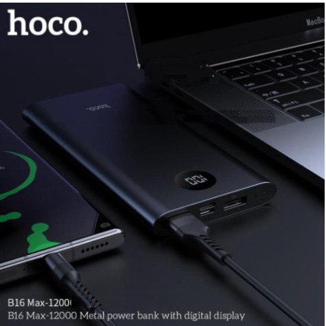 MENJ HDGD [CHÍNH HÃNG Pin Sạc Dự Phòng Hoco B16 Max Metal 12000mAh lõi ...