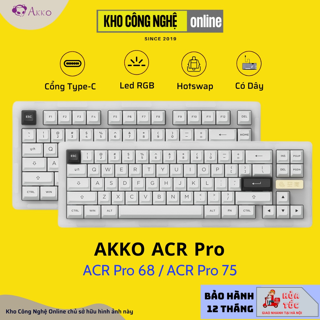 Bàn phím AKKO ACR Pro 75 / ACR Pro 68 (RGB / Hotswap / AKKO CS Crystal ...