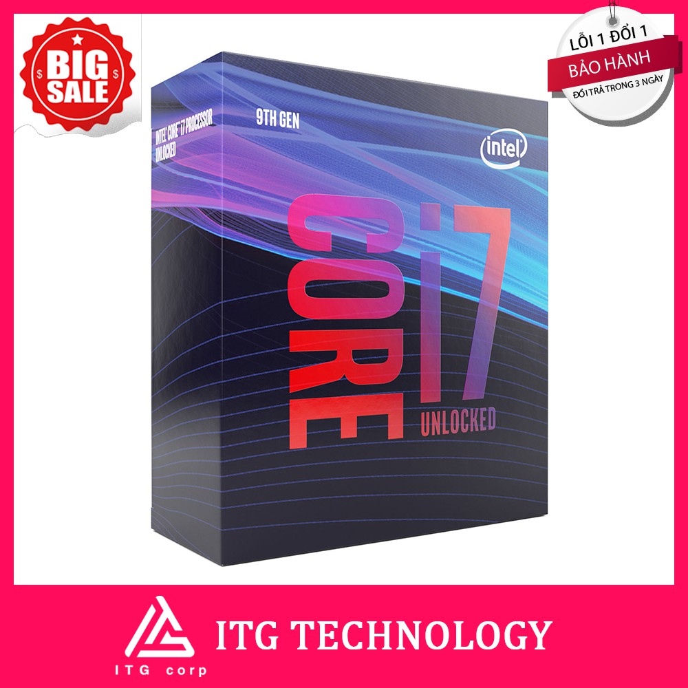 CPU Intel Core i7-9700K (3.6GHz turbo up to 4.9GHz, 8 nhân 8 luồng ...