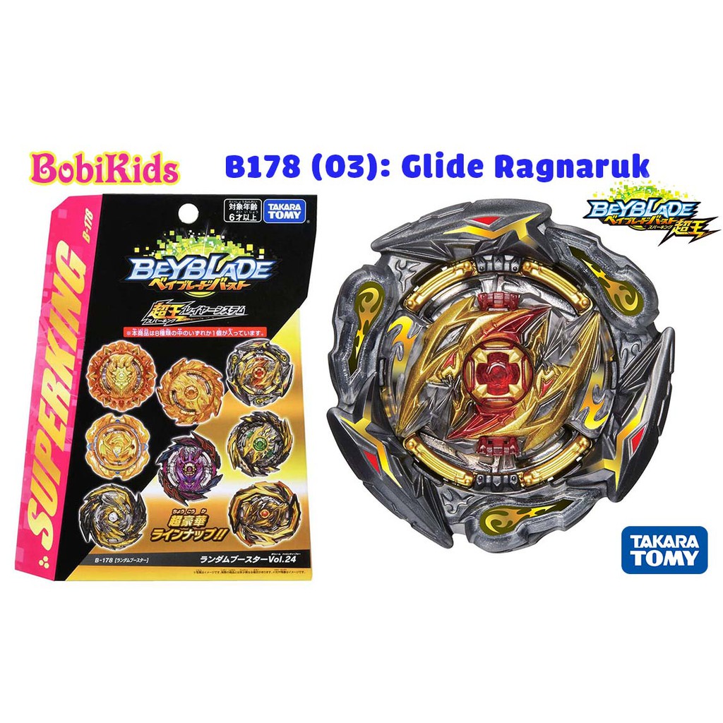 BEYBLADE - Con quay B-178 (03): Glide Ragnaruk 5 Trans 1S | Beyblade ...