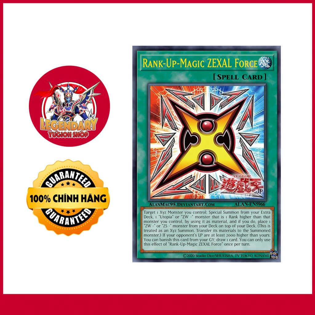 [Thẻ Bài Yugioh Chính Hãng] Rank-UP-Magic Zexal Force | Shopee Việt Nam