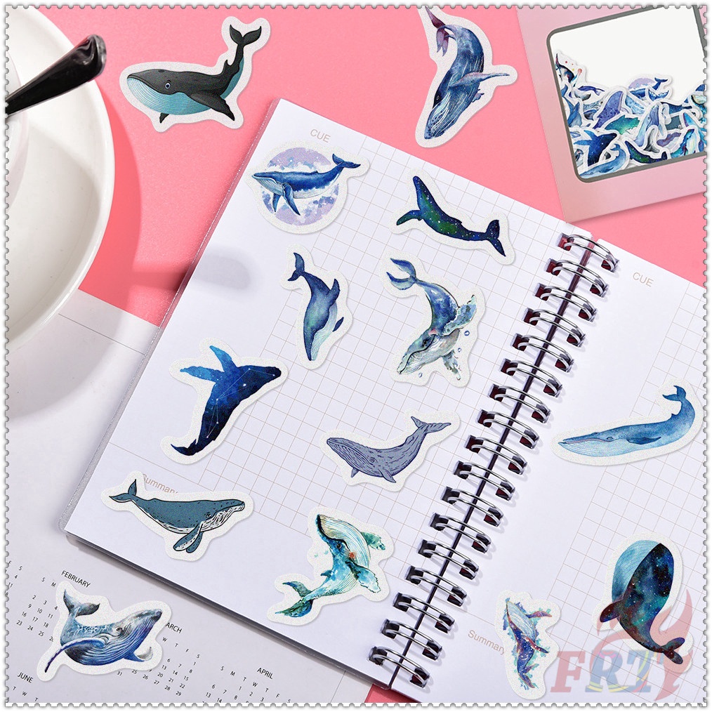 Bộ 40 / 40 Món Đồ Chơi Chất Lượng Cao Sticker Dán Tường Hình Cá Voi ...