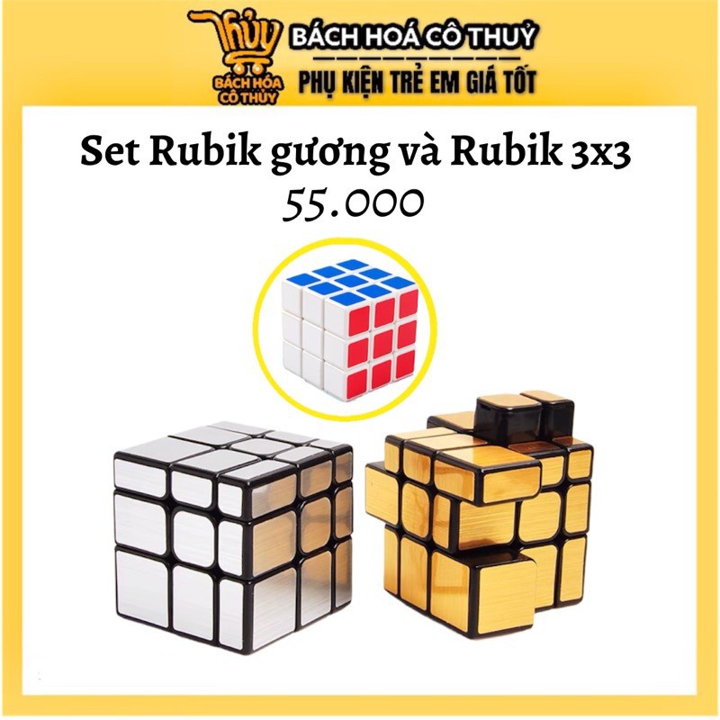COMBO RUBIK GƯƠNG KÈM RUBIK 3X3 RUBIK BIẾN THỂ MIRROR | Shopee Việt Nam