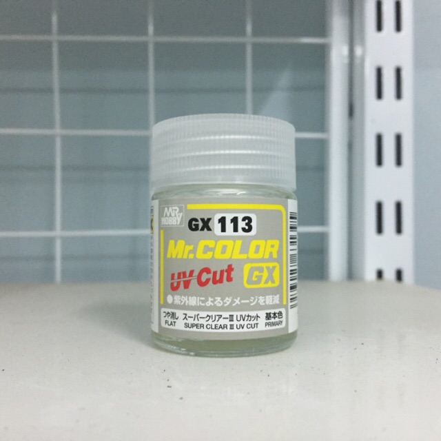 [X] Sơn: Mr Color GX Super Clear III UV-Cut Flat GX113 (Lacquer) | Shopee Việt Nam