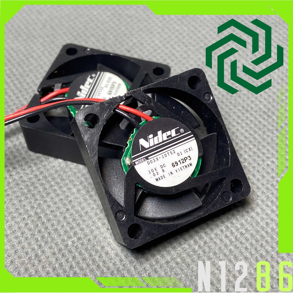 Quạt tản nhiệt 3 cm NIDEC 10V 0.03A. 5 cánh. MỎNG 1 cm. GIÓ SIÊU ÊM | Shopee Việt Nam