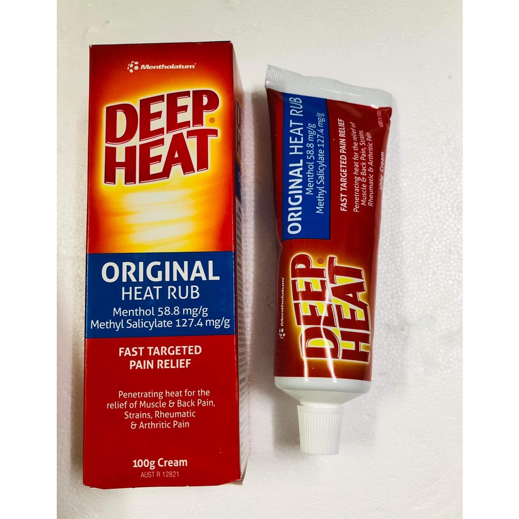 Dầu Xoa Bóp Mentholatum DEEP HEAT ORIGINAL HEAT RUB 200g | Shopee Việt Nam