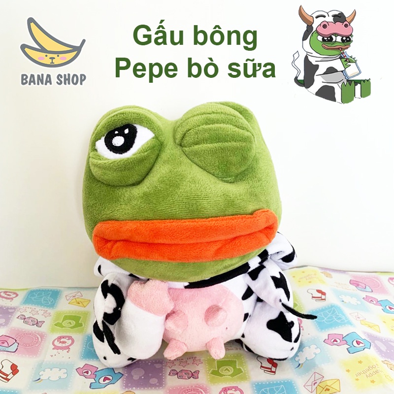 Gấu bông ếch xanh sad frog Pepe bò sữa siêu bựa dành cho vozer | Shopee ...