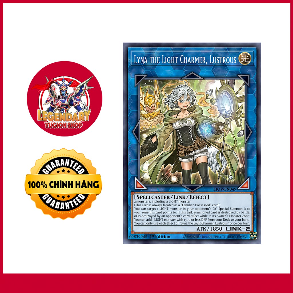 [Thẻ Bài Yugioh Chính Hãng] Lyna The Light Charmer, Lustrous | Shopee ...