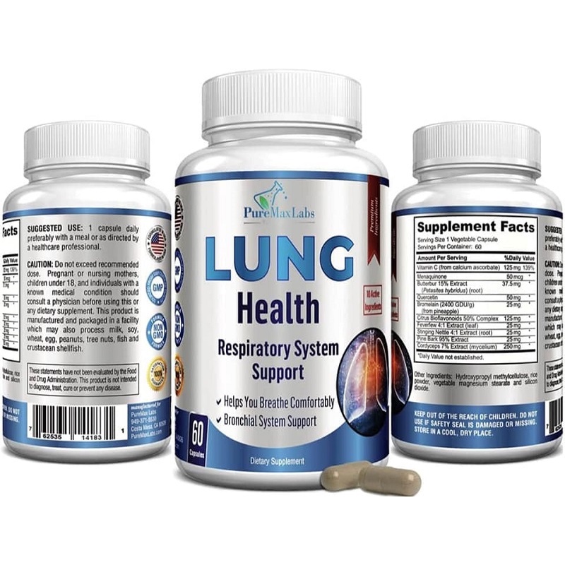 [Chính hãng] VIÊN UỐNG HỖ TRỢ THANH LỌC PHỔI PURE MAX LABS LUNG HEALTH ...