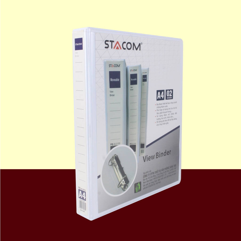 Bìa còng cua Simily 02 lỗ Stacom PB102D (5cm) | Shopee Việt Nam