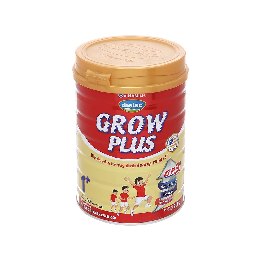 [CHÍNH HÃNG] Sữa Bột Vinamilk Dielac Grow Plus 1+ - Hộp 900g | Shopee ...