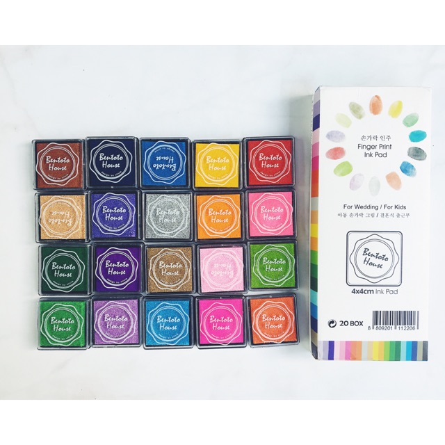 FINGER INK PAD -20 box/set | Shopee Việt Nam