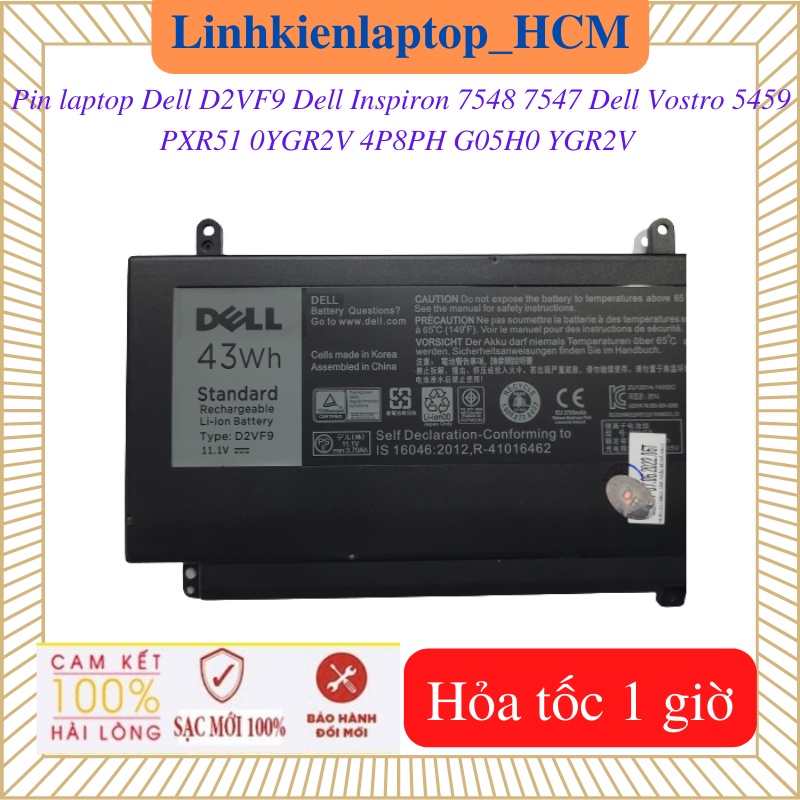 Pin laptop Dell Inspiron 7548 7547 Dell Vostro 5459 PXR51 0YGR2V 4P8PH ...