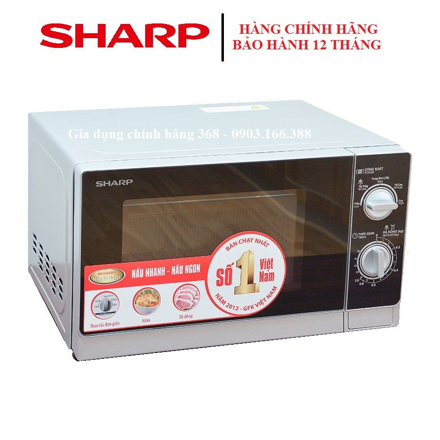 LÒ VI SÓNG SHARP R-205VN-S Dung Tích 20L | Shopee Việt Nam